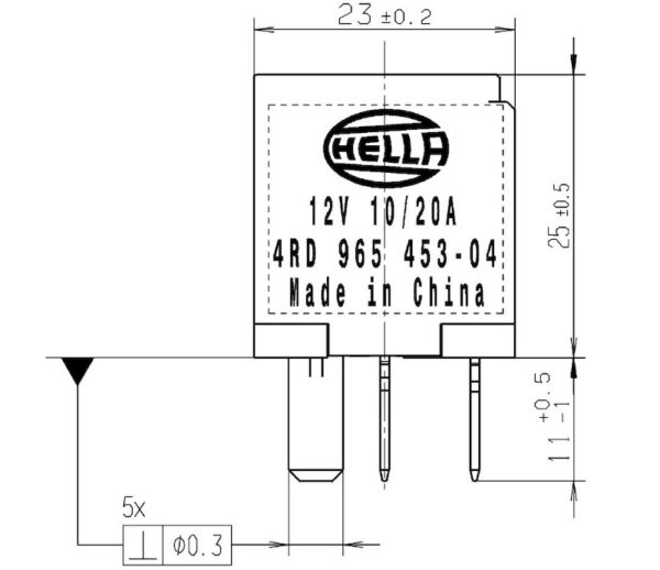 Hella 965453041 Multi-Purpose Relay – FORTLUFT Auto Parts