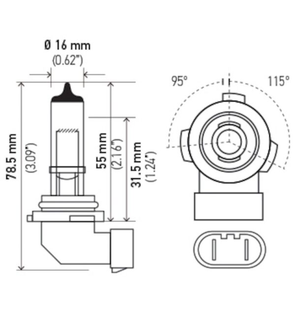 Hella H12 Multi-Purpose Light Bulb – FORTLUFT Auto Parts