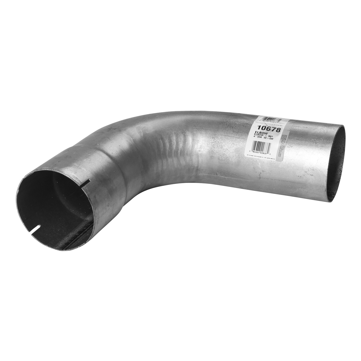 AP Exhaust 10678 Elbow – 90°, 4″ Dia., ID-OD, 10″- 10″ Lgth, 4 1/2″ CLR, Aluminized – FORTLUFT ...