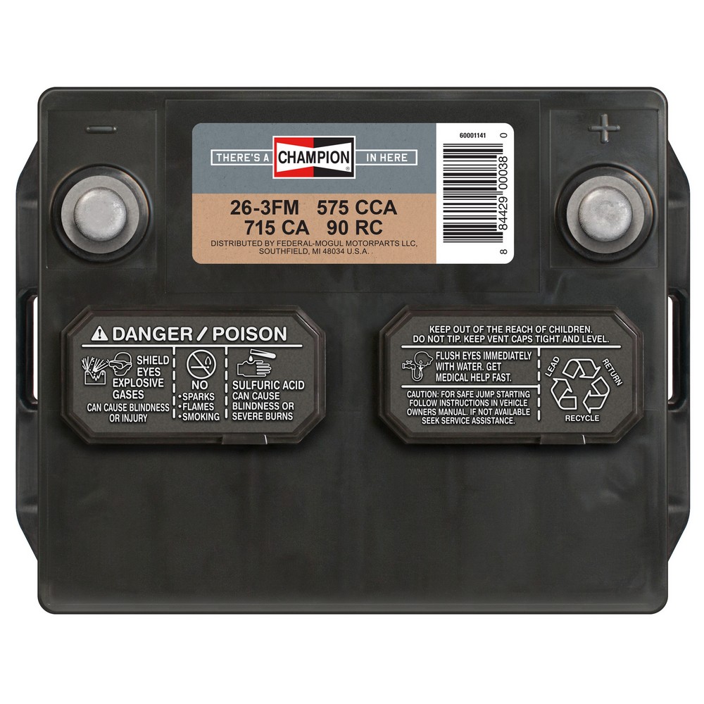 Champion Automotive 30 Month 26-3FM Battery – FORTLUFT Auto Parts