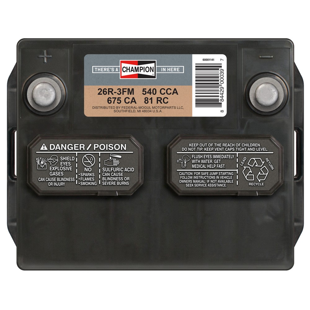 Champion Automotive 30 Month 26R-3FM Battery – FORTLUFT Auto Parts