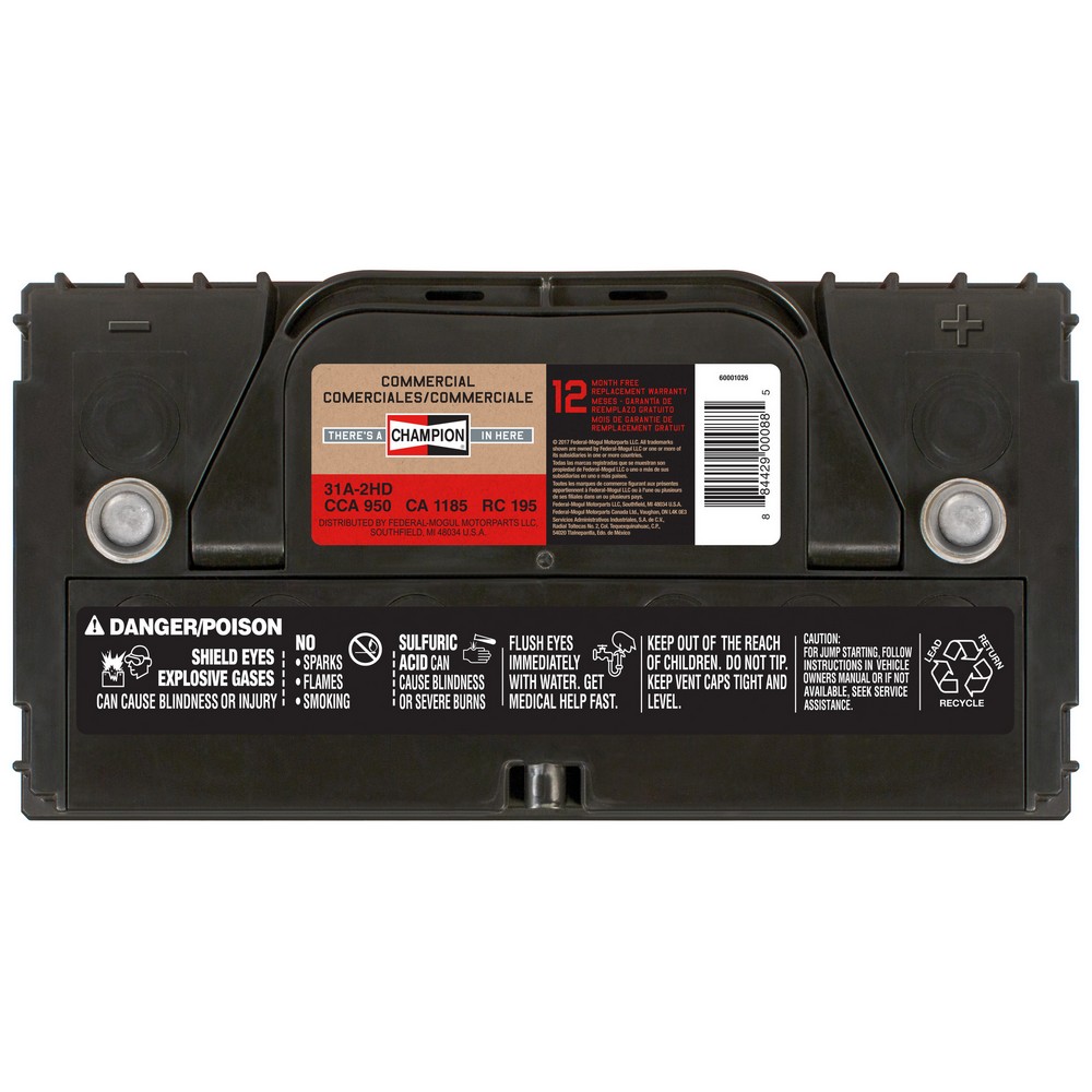 Champion Heavy Duty Commercial 31A-2HD Battery – FORTLUFT Auto Parts