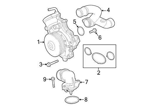 Mopar 05066884AA O RING WATER INLET TUBE – FORTLUFT Auto Parts