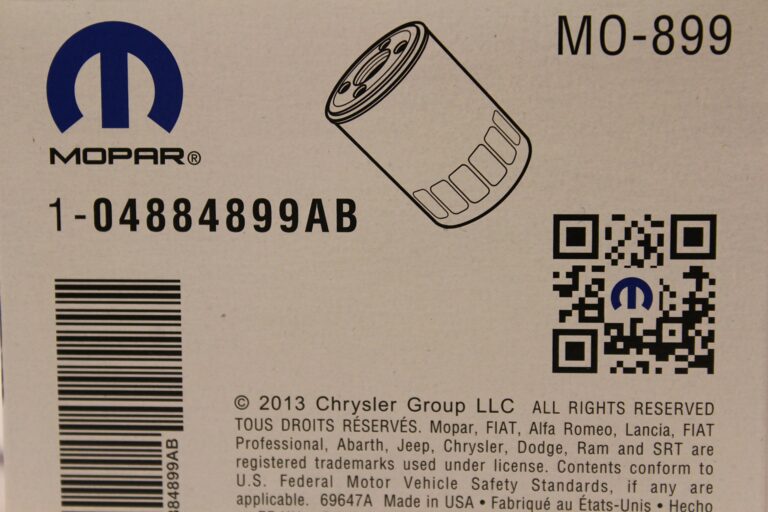 Mopar 4884899AB Oil Filter – FORTLUFT Auto Parts